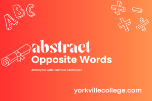 What Is The Opposite of Abstract? - Example Sentences