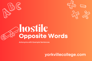 What Is The Opposite of Hostile? - Example Sentences