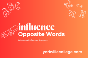 What Is The Opposite of Influence? - Example Sentences