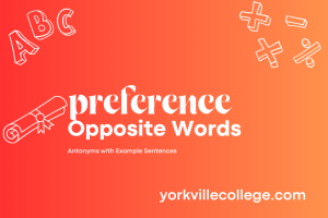 What Is The Opposite of Preference? - Example Sentences