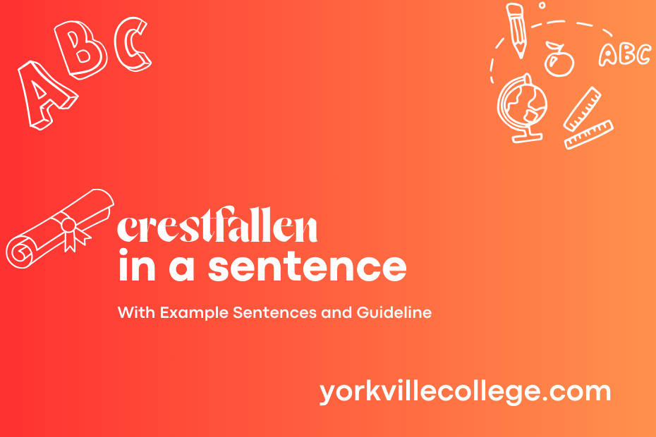 How To Use Crestfallen In a Sentence? Easy Examples