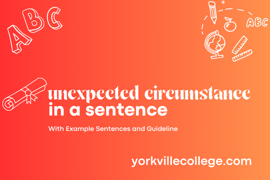 How To Use Unexpected Circumstance In a Sentence? Easy Examples